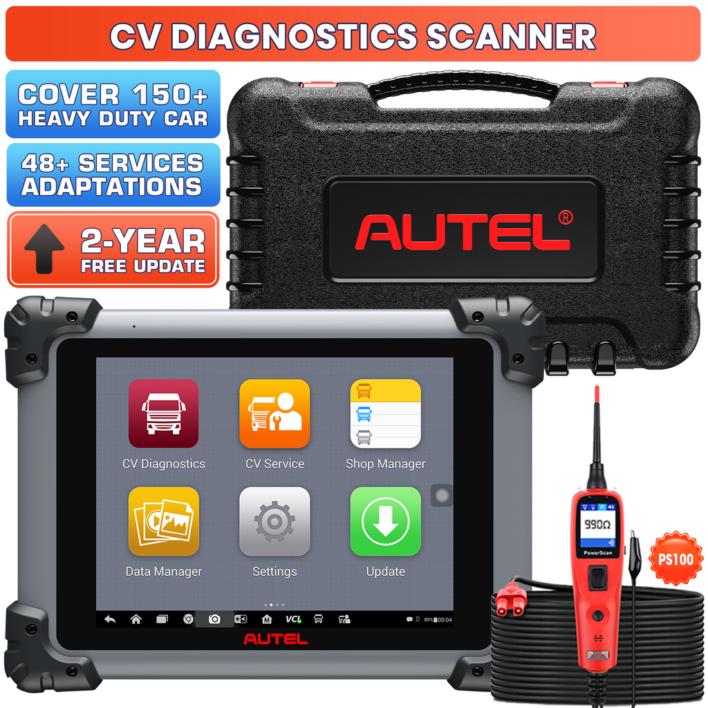 Autel Maxisys MS908CV Light/Heavy Duty Truck Diagnostic Scanner - Buy ...