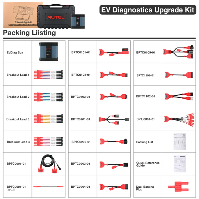 Autel EV Diagnostics Upgrade Kit 2023 EVDiag Box & Adapters – DiagMart