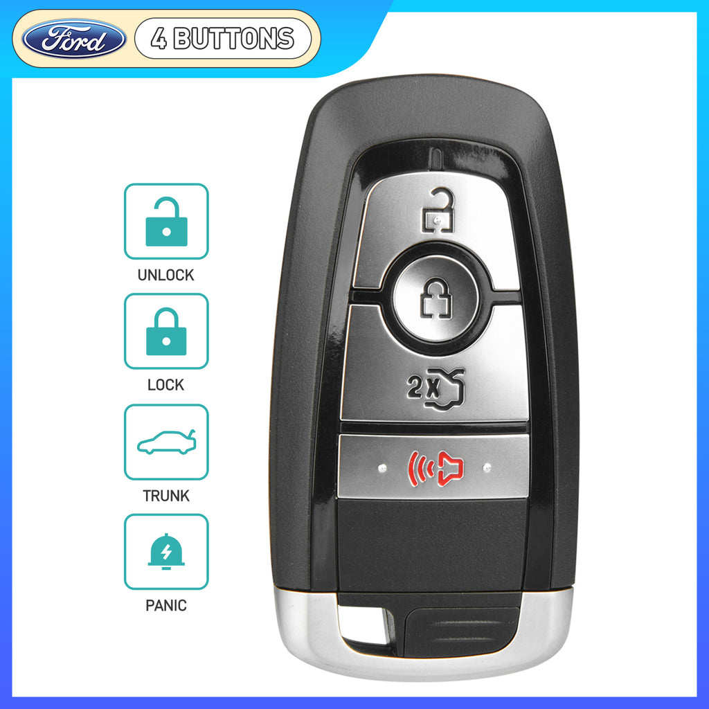 Autel IKEYFD004AH Ford-Style Programmable Smart Key Work With KM100 ...