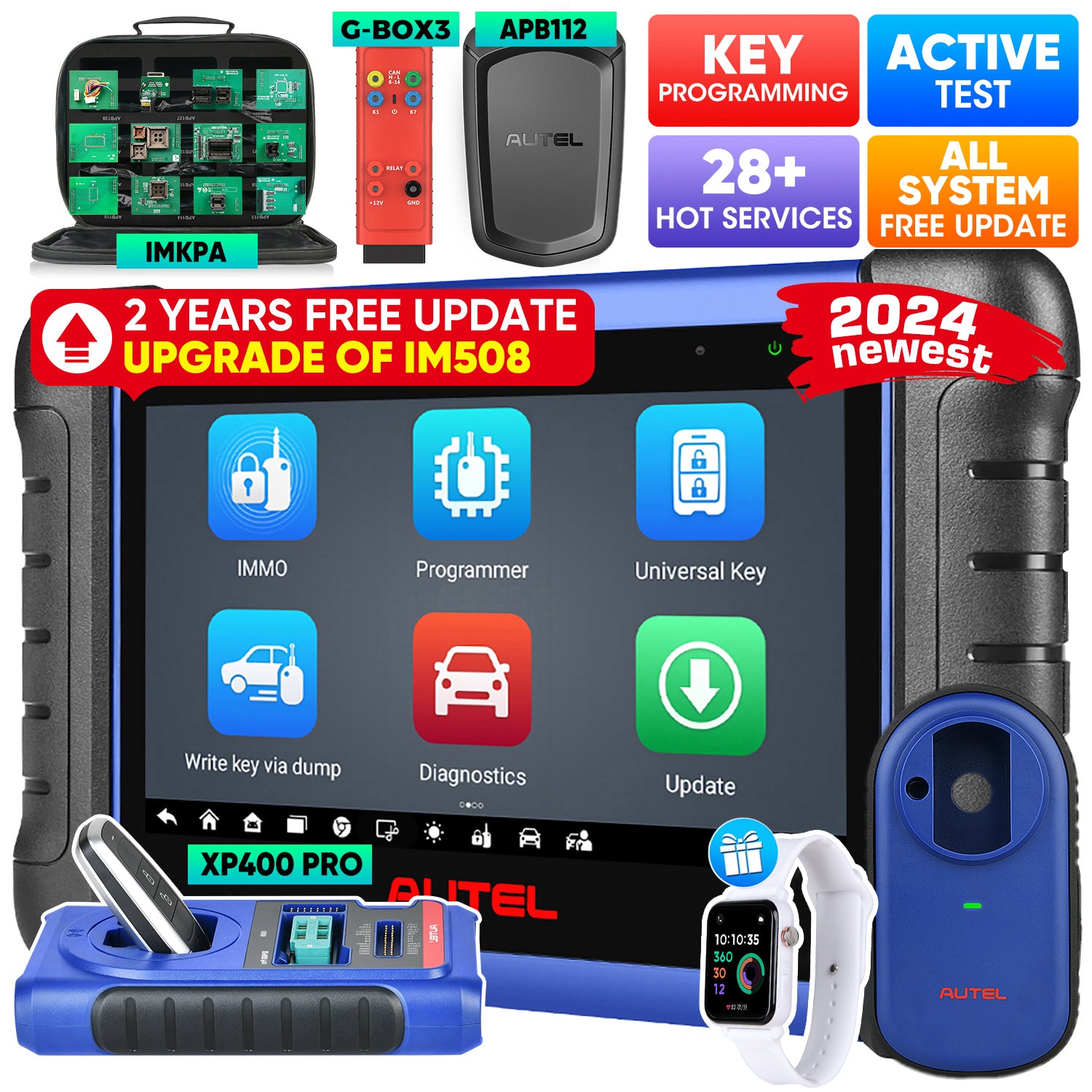 Autel MaxiIM IM508S IMMO Key Programming Tool - 2 Years Free Update ...