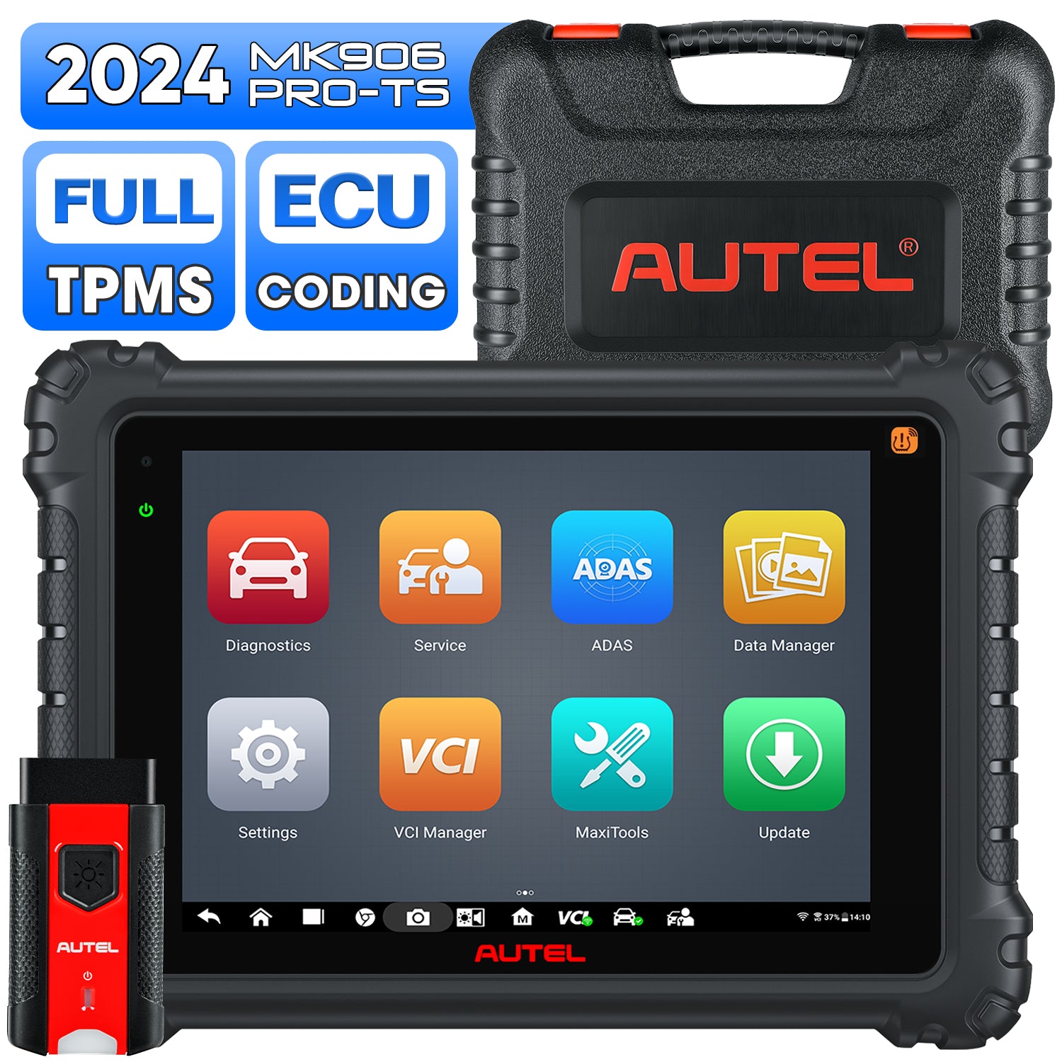 Autel MaxiCOM MK906 Pro-TS 2024 Diagnostic Tool - Full TPMS Functions ...
