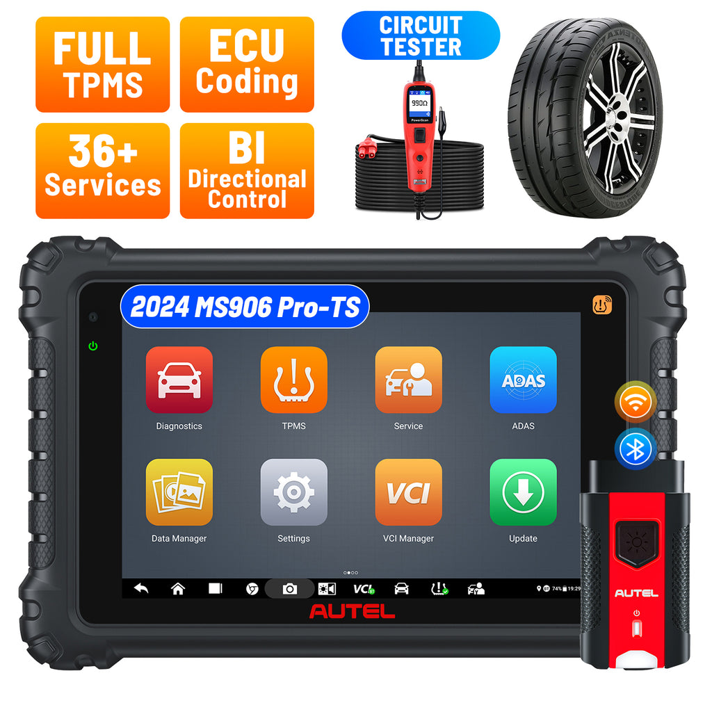 Autel MaxiSYS MS906 Pro-TS Diagnostic Scanner - Complete TPMS Function ...
