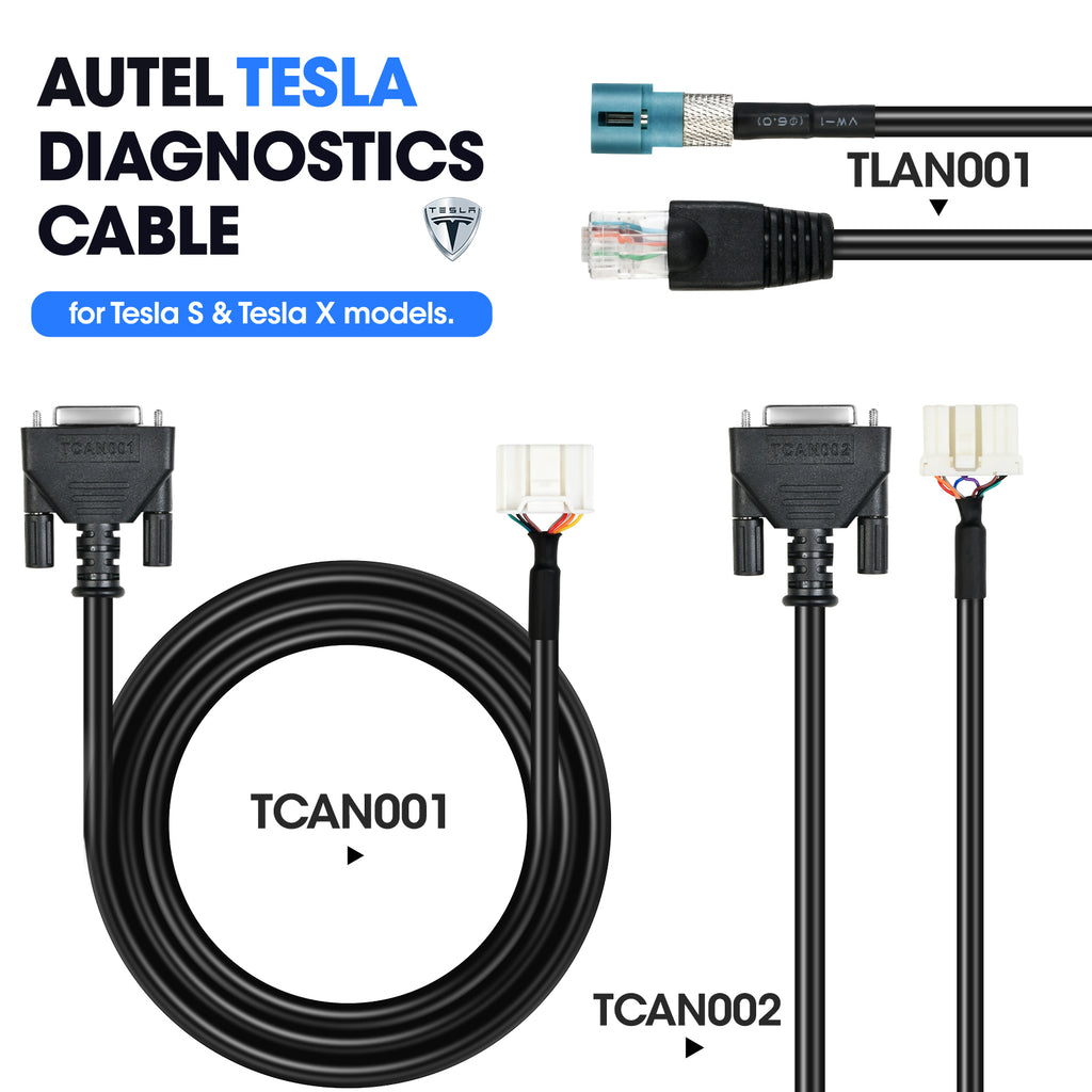 Autel Tesla Diagnostic Cables Set for Tesla S & Tesla X New Energy ...