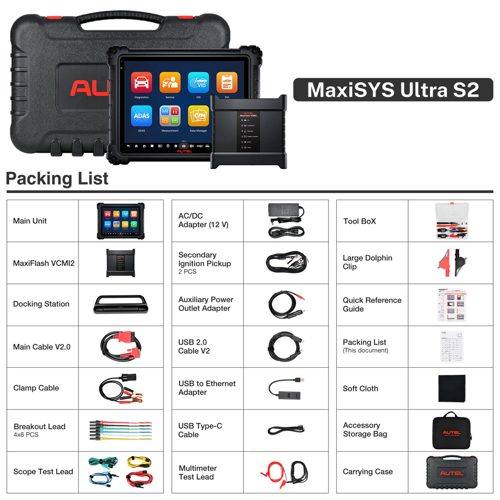 Autel MaxiSys Ultra S2 2025 Diagnostic Scanner, Oscilloscope - US Ship ...