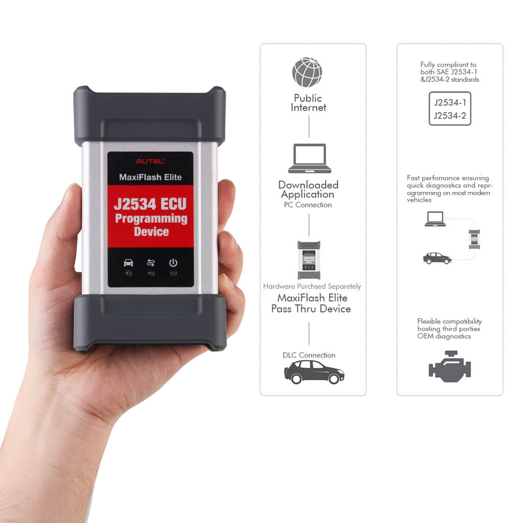 Autel MaxiFlash Elite J2534 ECU Programming Tool For MS908P/Elite ...